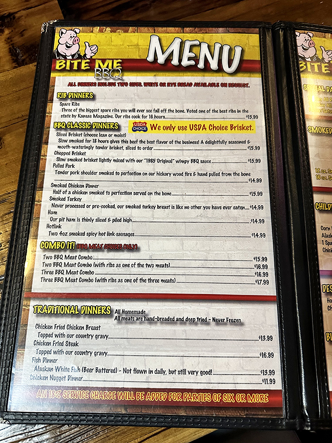 The menu reads like a love letter to meat lovers&mdash;18-hour smoked brisket and ribs so big they practically need their own zip code.