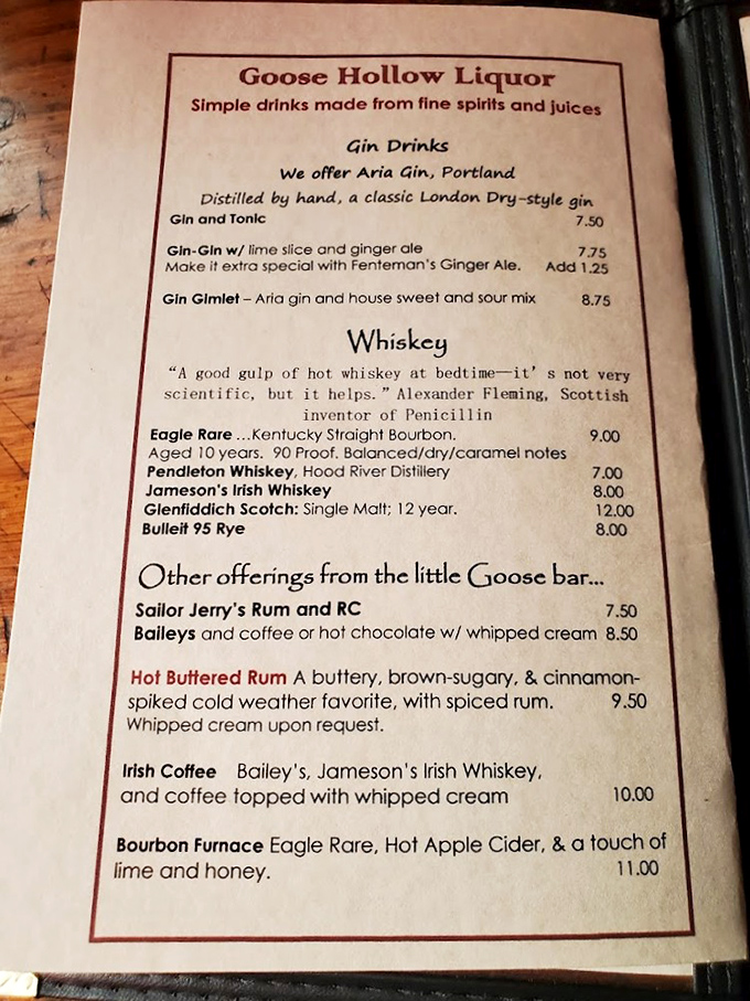 The drink menu reads like poetry for thirsty souls &ndash; that Hot Buttered Rum has rescued countless Portlanders from rainy day blues since the Nixon administration.