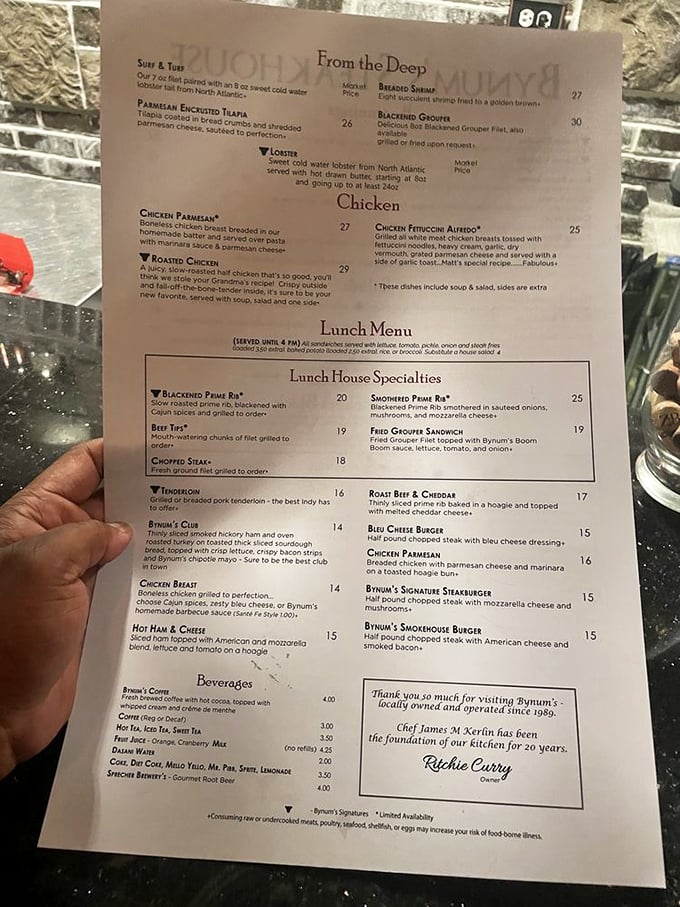 This menu isn't trying to impress you with fancy words&mdash;it's promising delicious satisfaction in straightforward Midwestern terms.