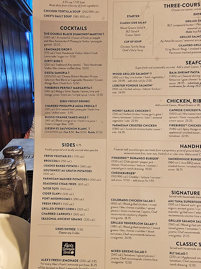 Menu decisions, menu decisions! The cocktail selection alone might require a pre-drink just to help you choose your actual drink.