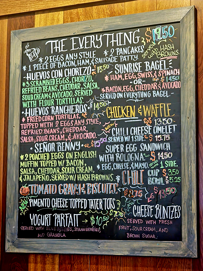 This isn't just a menu board&mdash;it's a choose-your-own-adventure novel where every ending involves unbuttoning your pants.