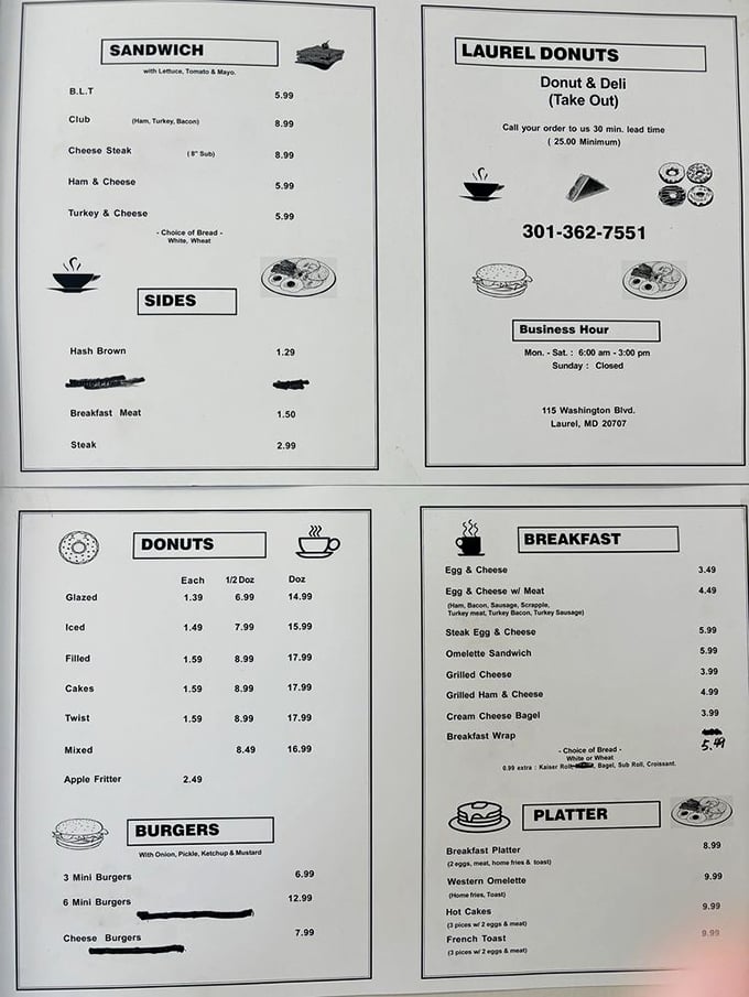 A menu that doesn't need fancy fonts or trendy ingredients to impress. Just honest food at honest prices&mdash;the way America used to eat.