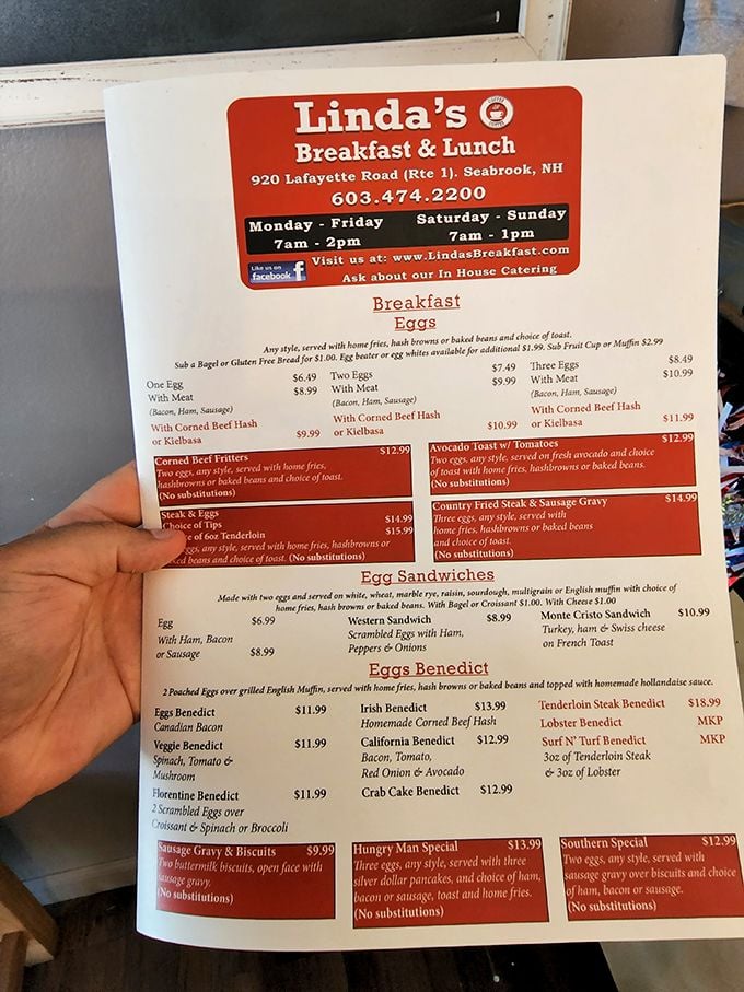 This menu isn't just a list of food&mdash;it's a roadmap to happiness with eggs as your trusty compass and pancakes as delicious detours.