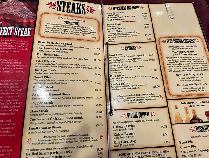 Not so much a menu as a love letter to beef&mdash;each line promising a different pathway to steak satisfaction that'll have you plotting your return visit.