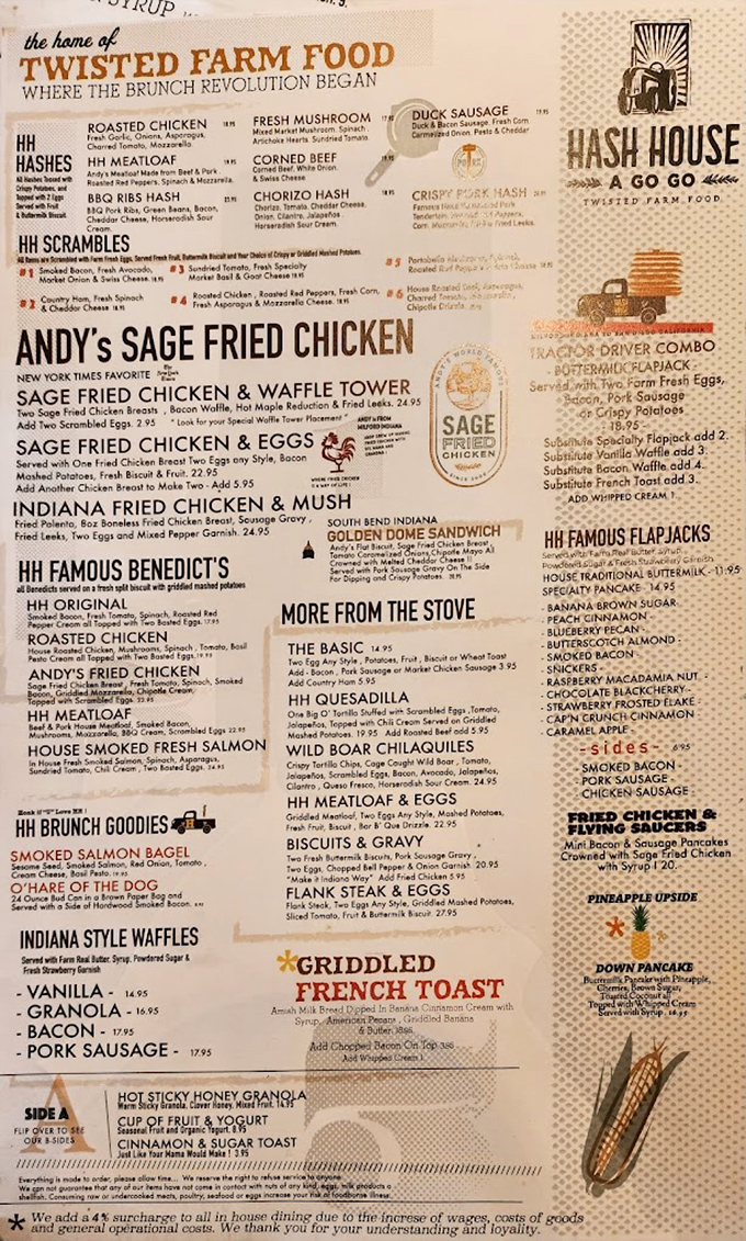 This isn't just a menu&mdash;it's a manifesto of excess. "Twisted Farm Food" isn't marketing; it's a fair warning of delicious things to come.