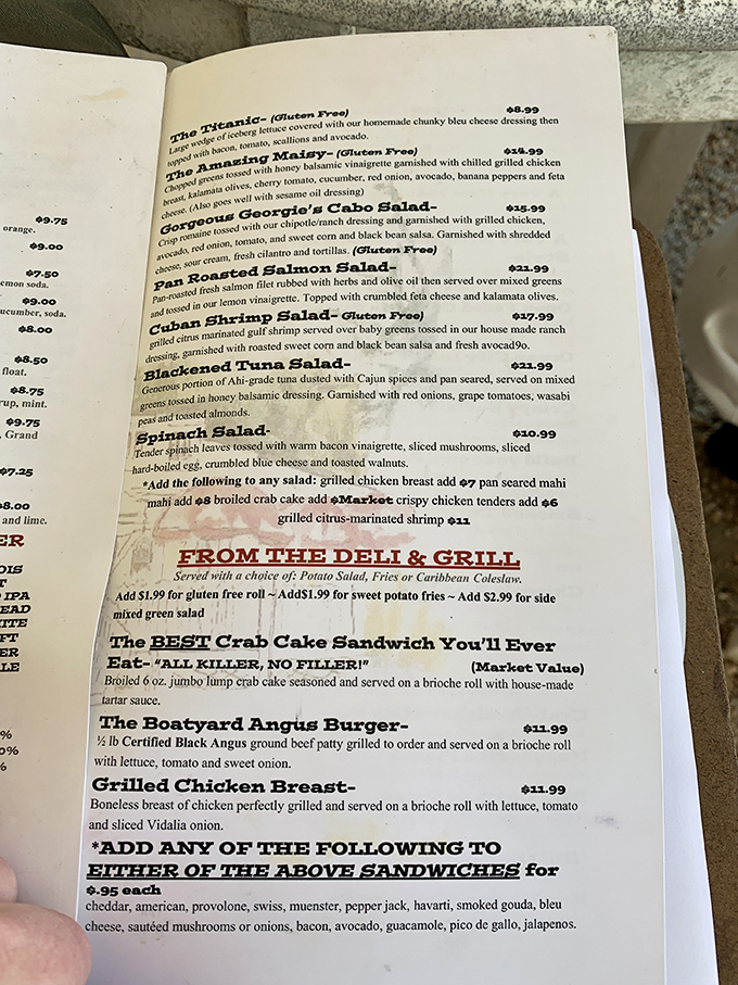 When a menu boldly declares "ALL KILLER, NO FILLER," it's either magnificent confidence or delicious hubris. At Boatyard, it's gloriously both.