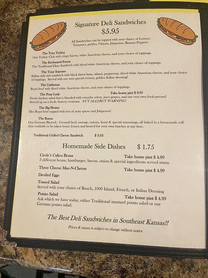 This menu reads like a love letter to comfort food. "The Tony Soprano" sandwich has an offer your taste buds can't refuse.