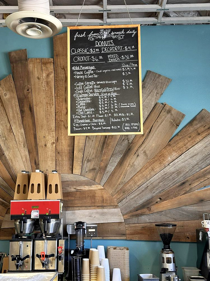 The chalkboard menu of delights&mdash;where decisions become impossible and "I'll take one of each" becomes a reasonable life choice.