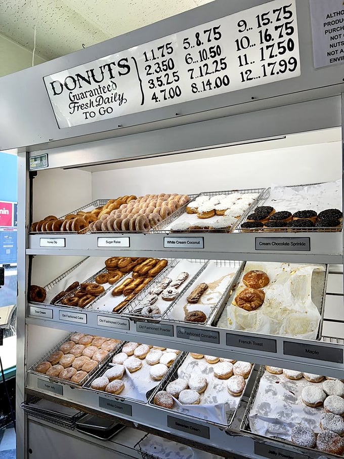 The menu board's promise of "Guaranteed Fresh Daily" isn't marketing&mdash;it's a solemn vow between baker and donut lover.