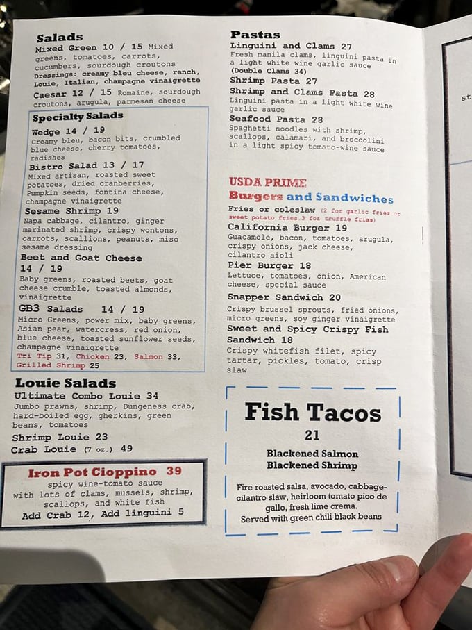 A menu that reads like a love letter to seafood lovers. The hardest relationship you'll have today is choosing just one dish.
