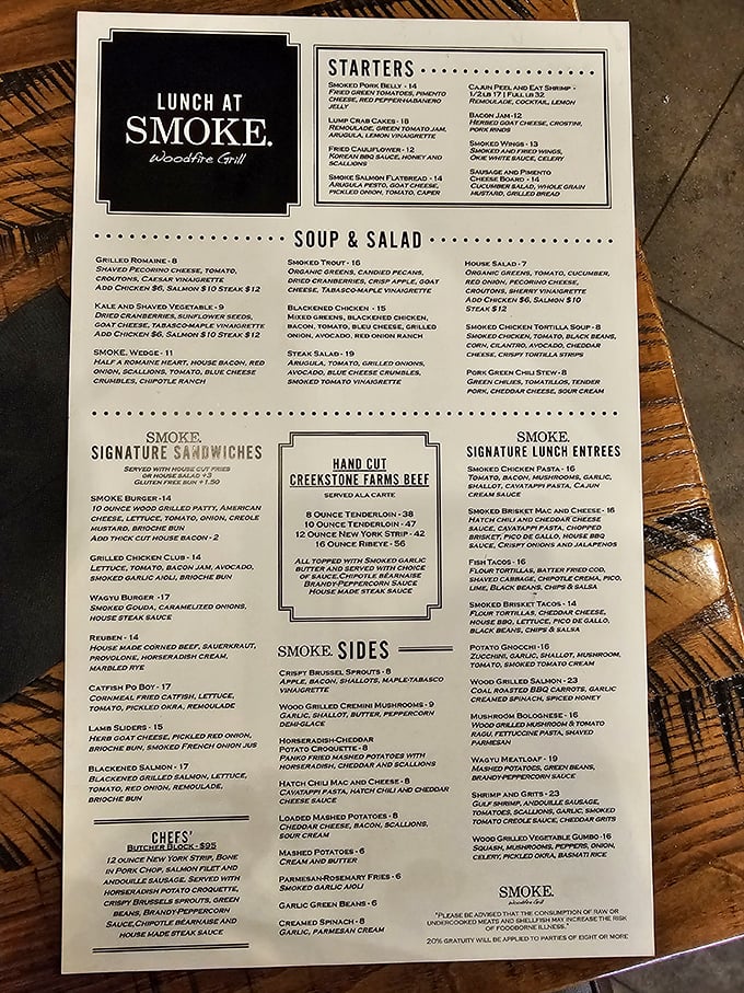 Menu, menu on the wall, who's the fairest meal of all? SMOKE.'s offerings read like a greatest hits album of comfort food classics.