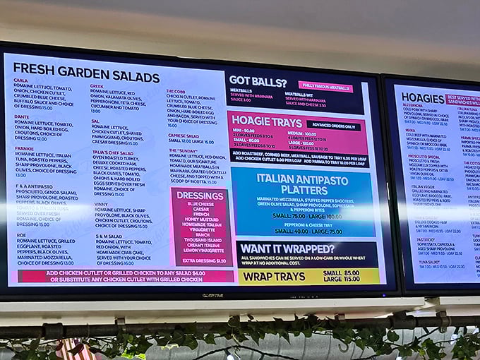 This isn't just a menu &ndash; it's a roadmap to happiness. The "Got Balls?" section alone deserves its own dedicated fan club.