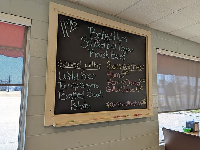 The chalkboard menu at Lea's speaks the universal language of comfort. These aren't just dishes&mdash;they're edible hugs from a Southern grandmother.