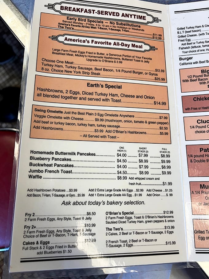 This isn't just a menu&mdash;it's a roadmap to happiness with "Breakfast Served Anytime" being the most beautiful phrase in the English language.