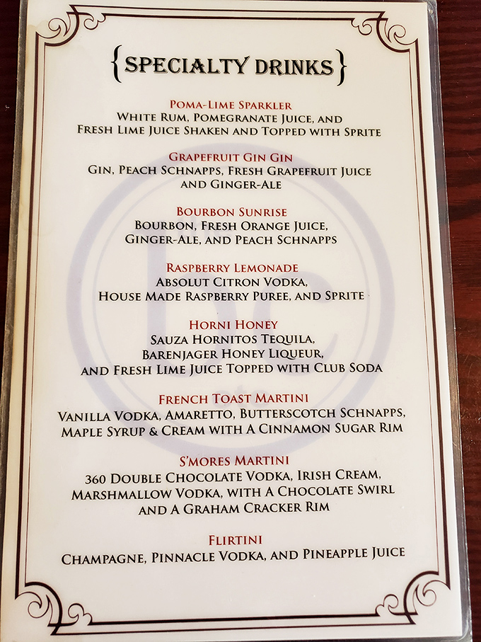 Who needs a boring morning coffee when you could start your day with the "French Toast Martini"? Vacation calories don't count, especially in Lake Placid.