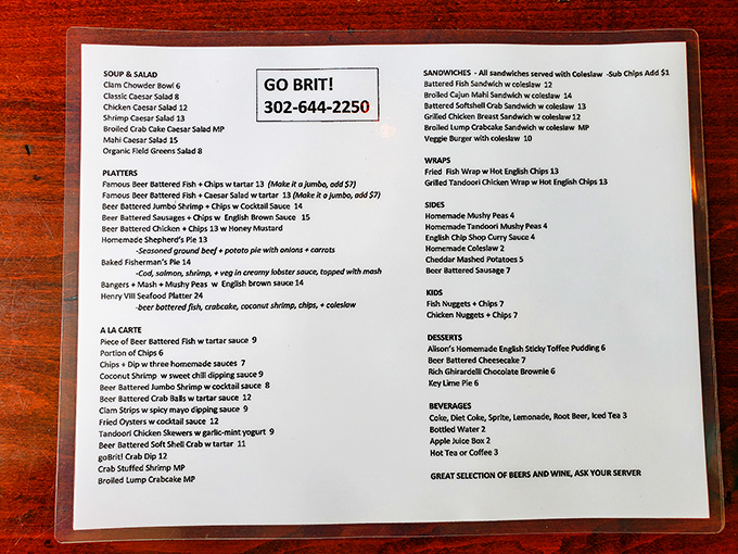 This menu isn't just a list&mdash;it's a roadmap to British culinary bliss. From fish and chips to sticky toffee pudding, the hardest part is choosing.