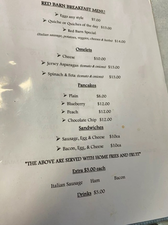 This menu isn't just a list of food&mdash;it's a roadmap to happiness. The Jersey Asparagus omelet alone is worth setting your GPS for Hammonton.