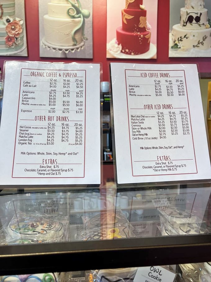 A menu that reads like poetry to the protein-inclined. Notice how they don't waste precious space on kale smoothies or diet plates.