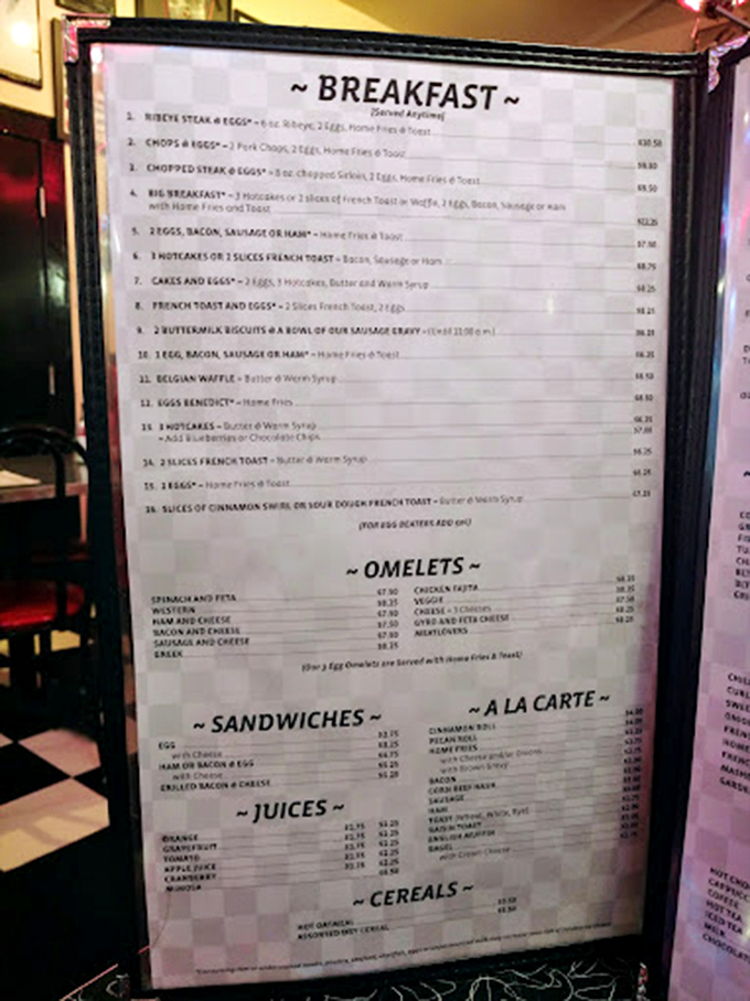 A menu that doesn't need fancy fonts or pretentious descriptions &ndash; just honest food that makes decision-making the hardest part of your morning.