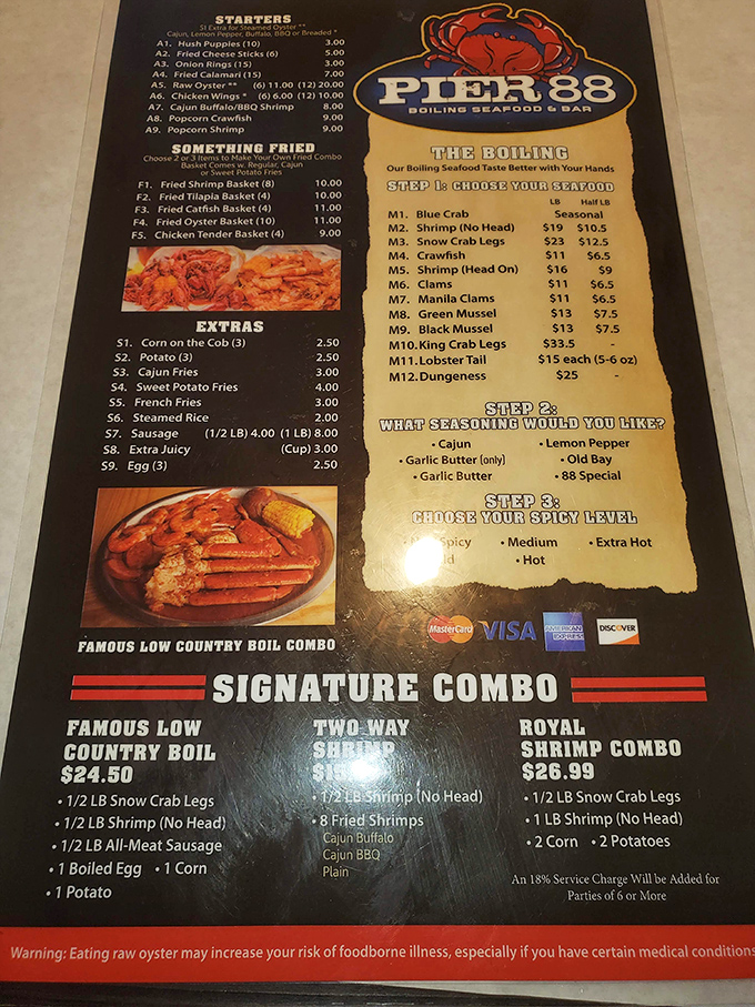 The menu reads like a love letter to the sea. Three-step ordering process? It's like Choose Your Own Adventure, but with butter.