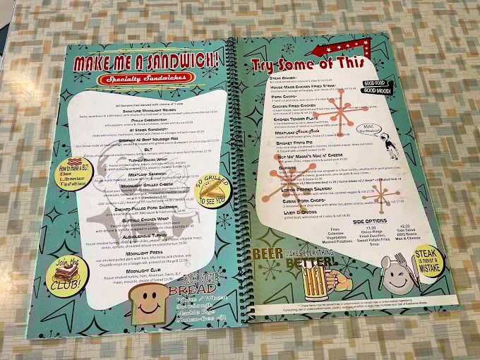 This isn't just a menu&mdash;it's a roadmap to happiness. The playful design and comfort food classics remind us why diners remain America's greatest culinary institution.