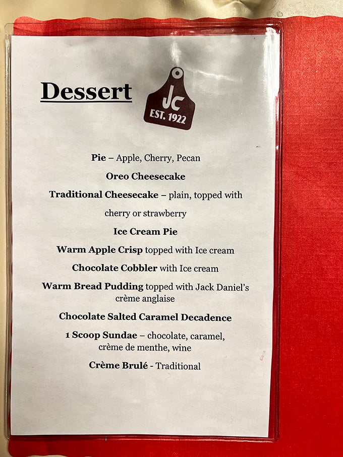 The dessert menu at Johnny's reads like a greatest hits album of American comfort&mdash;from Jack Daniel's-laced bread pudding to traditional cr&egrave;me br&ucirc;l&eacute;e.