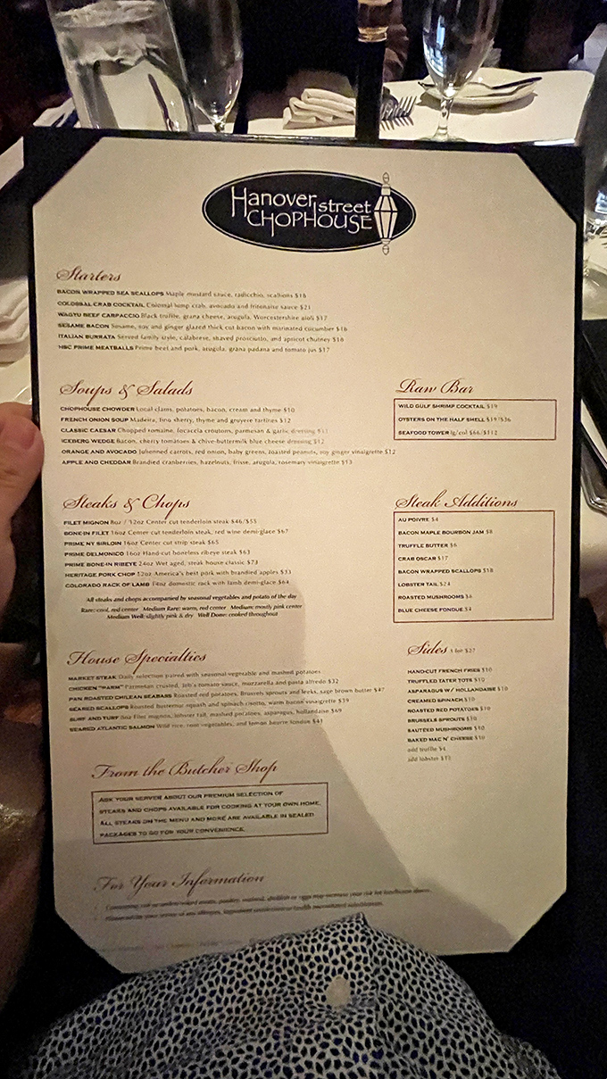 A menu that reads like poetry to carnivores &ndash; each description a promise of culinary craftsmanship waiting to unfold.