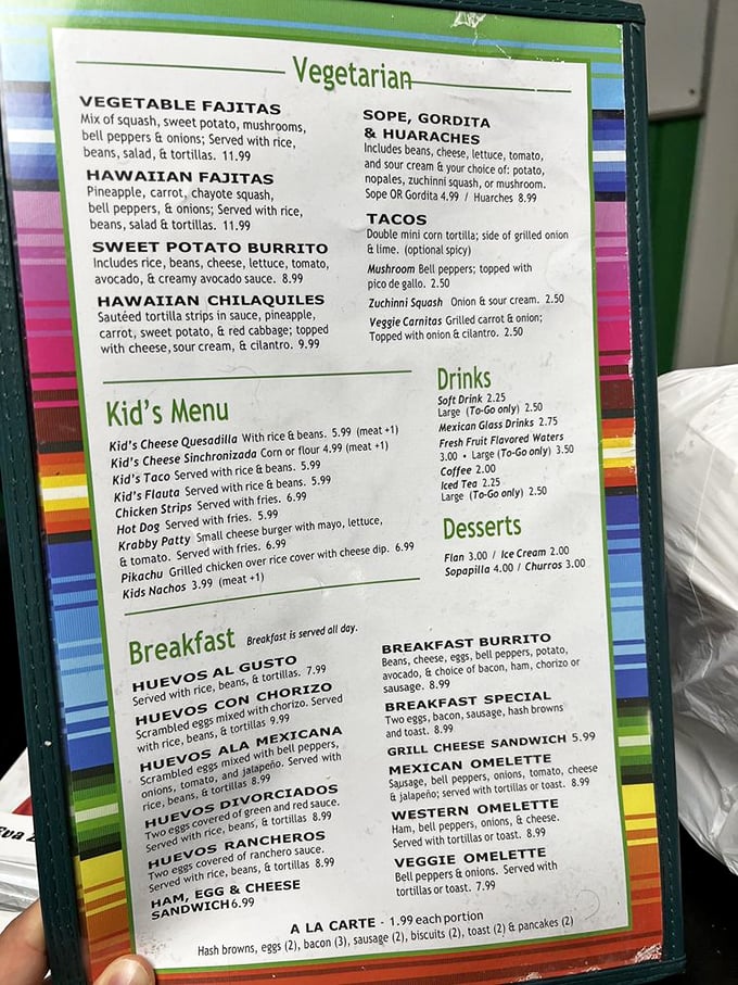 The menu reads like a love letter to Mexican breakfast classics. Decision paralysis has never been so delicious.
