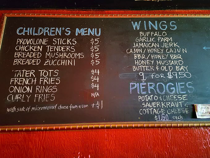 The menu board&mdash;scrawled in chalk like a manifesto of comfort food&mdash;offers pierogies and wings that would make your Polish grandmother and Buffalo-born uncle equally proud.