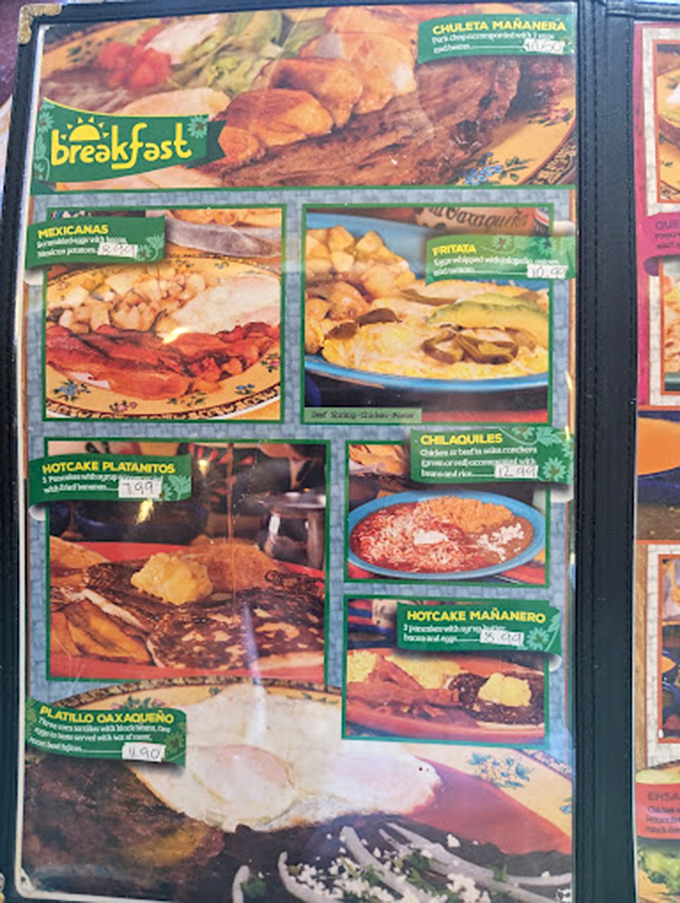 This menu isn't just a list of dishes&mdash;it's a roadmap to happiness. Each photo is like a little window into your immediate future.