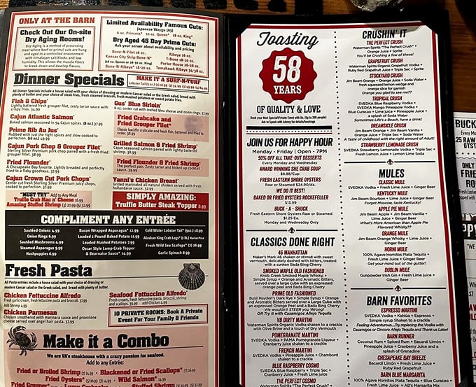 A menu that celebrates 58 years of "quality & love" isn't just paper&mdash;it's a historical document chronicling America's enduring romance with properly cooked beef.