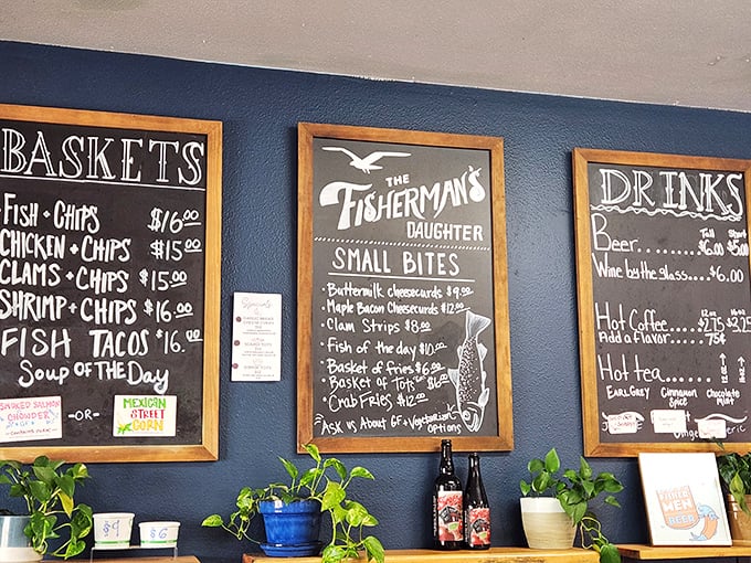 The chalkboard menu reads like poetry to hungry travelers&mdash;each option more tempting than the last, with "Small Bites" that are anything but small on flavor.