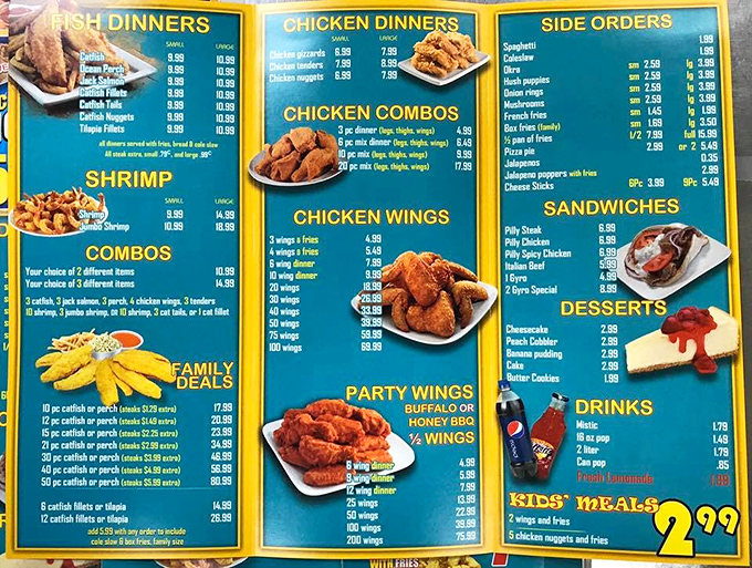 The menu board at Super Shark is like a treasure map where X marks every delicious spot. Decision paralysis has never been so delightful.