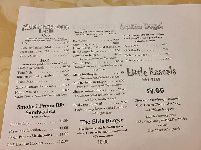 The menu reads like a love letter to comfort food classics&mdash;where the "Shut yo mouth" Burger promises a flavor explosion worthy of its bold name.