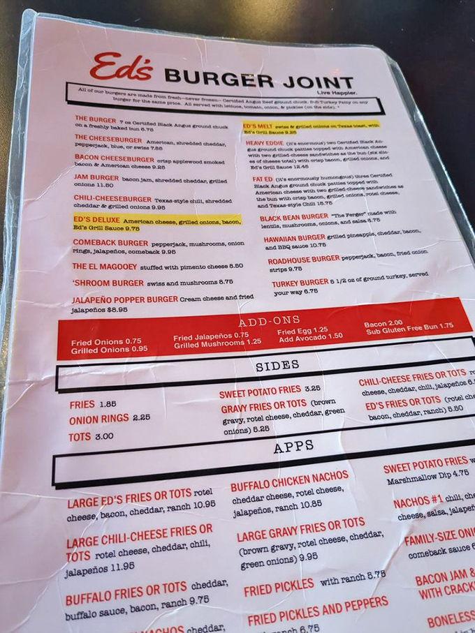 The menu reads like a love letter to beef. Each option more tempting than the last, making decision paralysis a delicious problem to have.