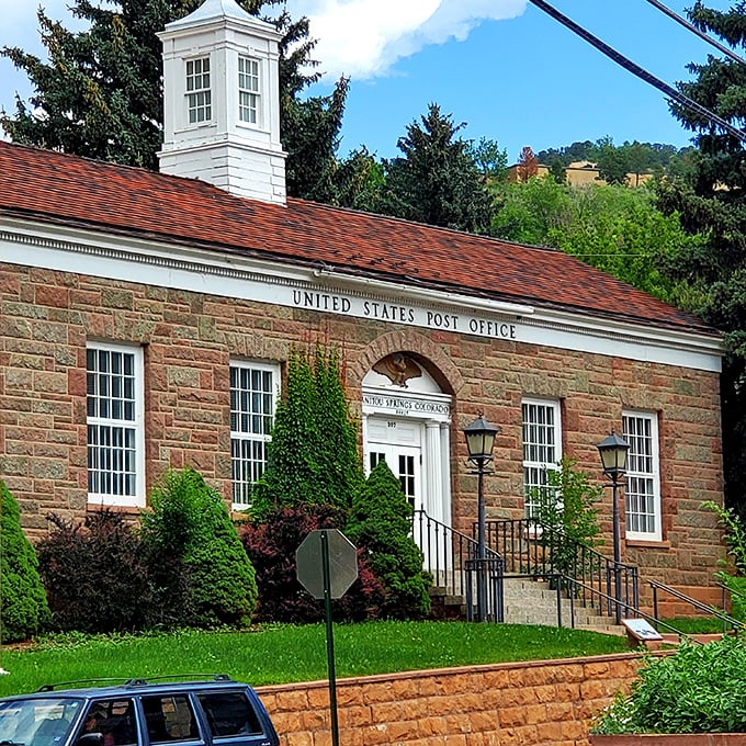 Even the post office in Manitou Springs has more character than most big-city landmarks. That stonework isn't messing around!