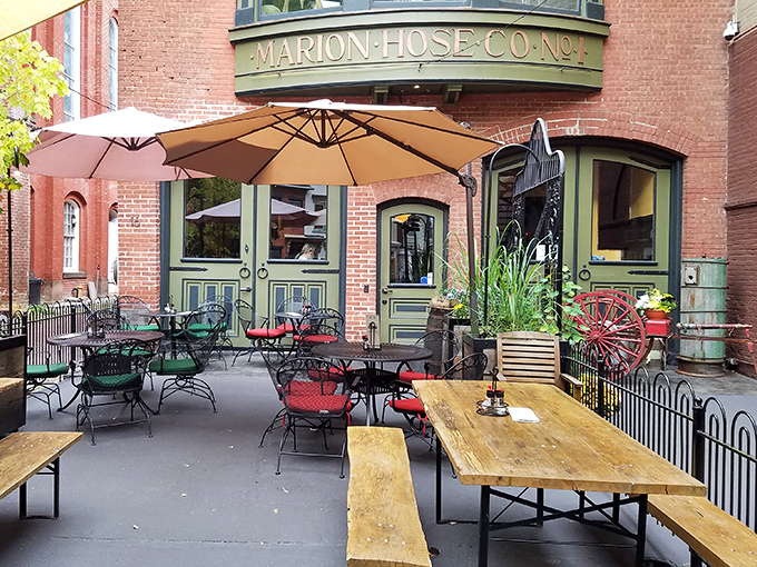 At Marion Hose Co., firefighters once rushed out; now locals linger over craft beers and conversation on what might be Pennsylvania's most charming patio.