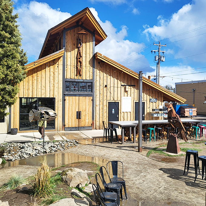 This rustic wooden distillery isn't just Instagram-worthy architecture—it's where mountain air and craft spirits come together in perfect Central Oregon harmony.