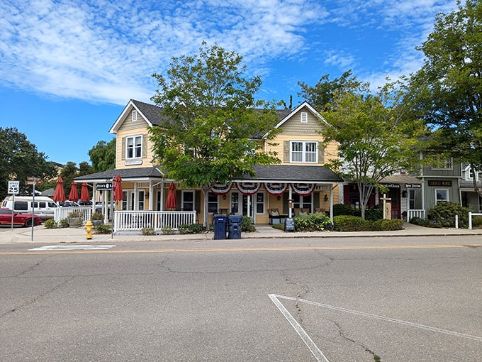 This charming yellow Victorian storefront isn't just Instagram bait&mdash;it's where credit cards go to have near-death experiences while sampling local delights.