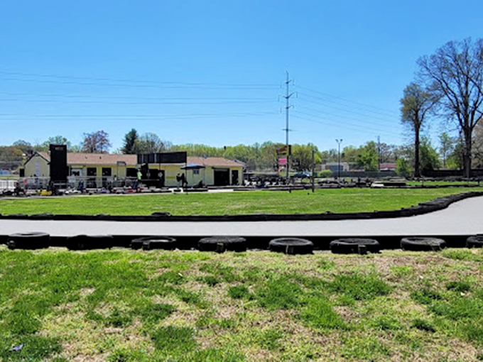 That curve isn't just asking for respect &ndash; it's demanding it. The track's elegant design whispers promises of both thrills and forgiving runoff areas.