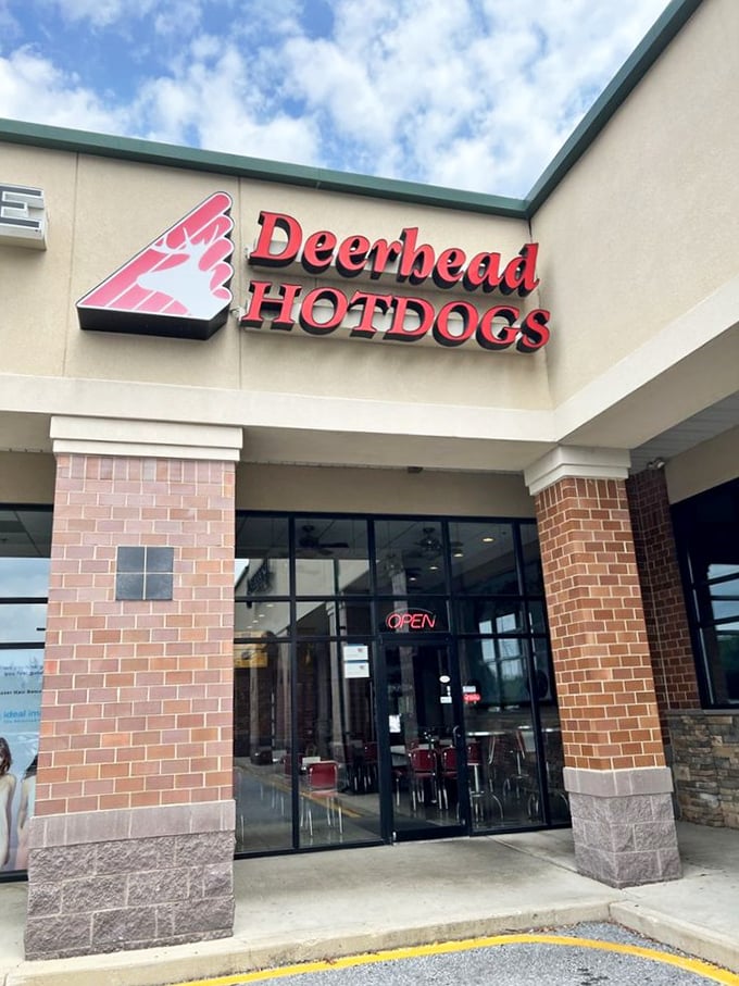 Deerhead's iconic red signage stands as Delaware's unofficial hot dog embassy, beckoning the hungry from miles around.