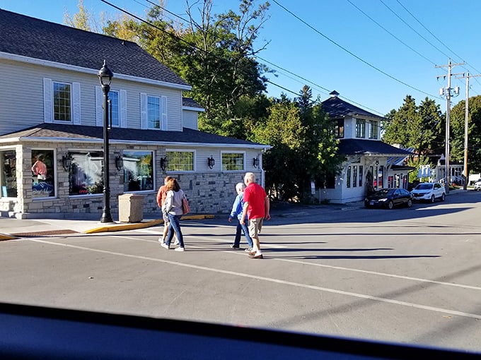 Fish Creek's downtown buzzes with the energy of summer markets. Like a Norman Rockwell painting where you can actually buy things! 