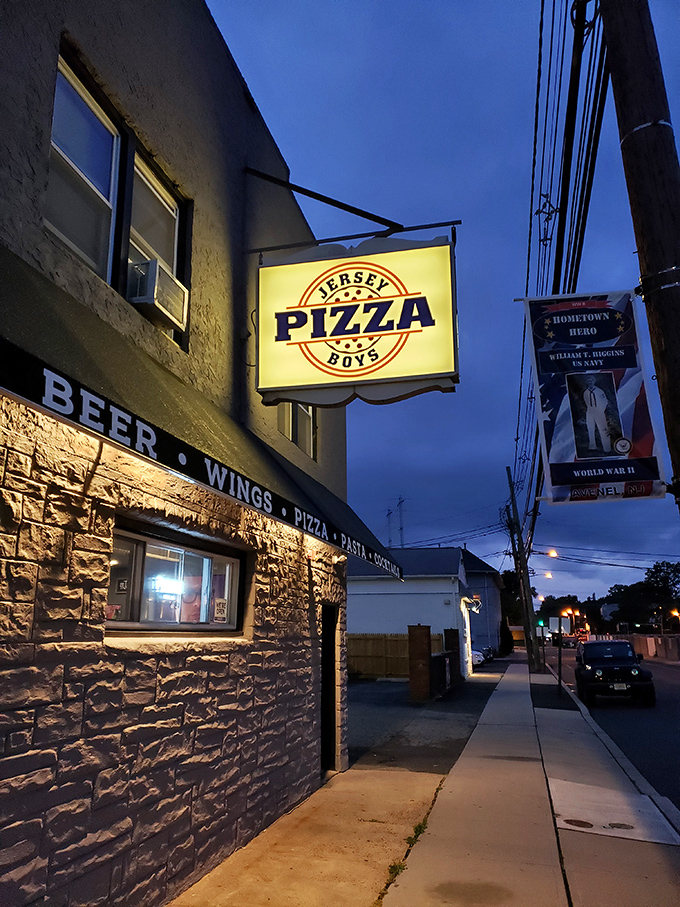 Jersey Pizza Boys' stone fa&ccedil;ade hides flavor bombs that would make Guy Fieri run out of exclamations. Unassuming exterior, unforgettable pies.