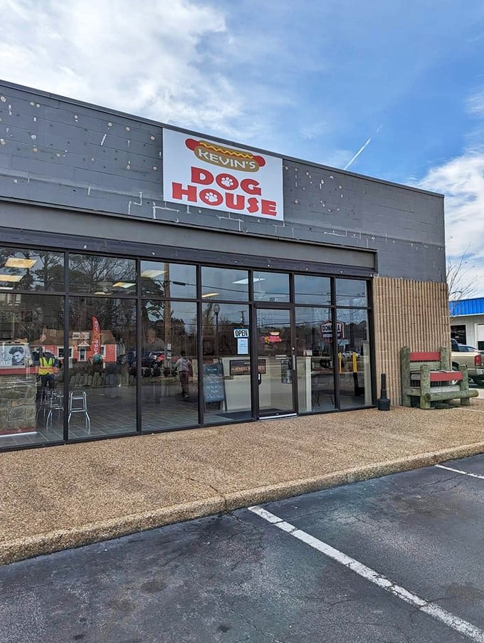 Behind those gleaming windows lies a world where hot dogs are treated with the reverence usually reserved for fine steaks.