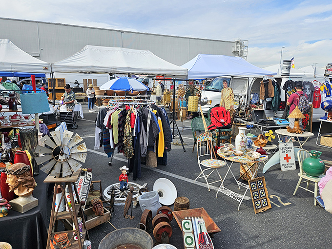 Antique heaven by the beach! Long Beach's market turns a stadium lot into a time machine of vintage treasures.