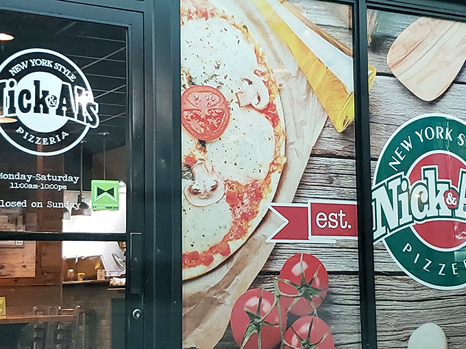 Nick & Al's brings Manhattan to Meridian with architectural authenticity. That doorway might as well be a subway entrance to Brooklyn.