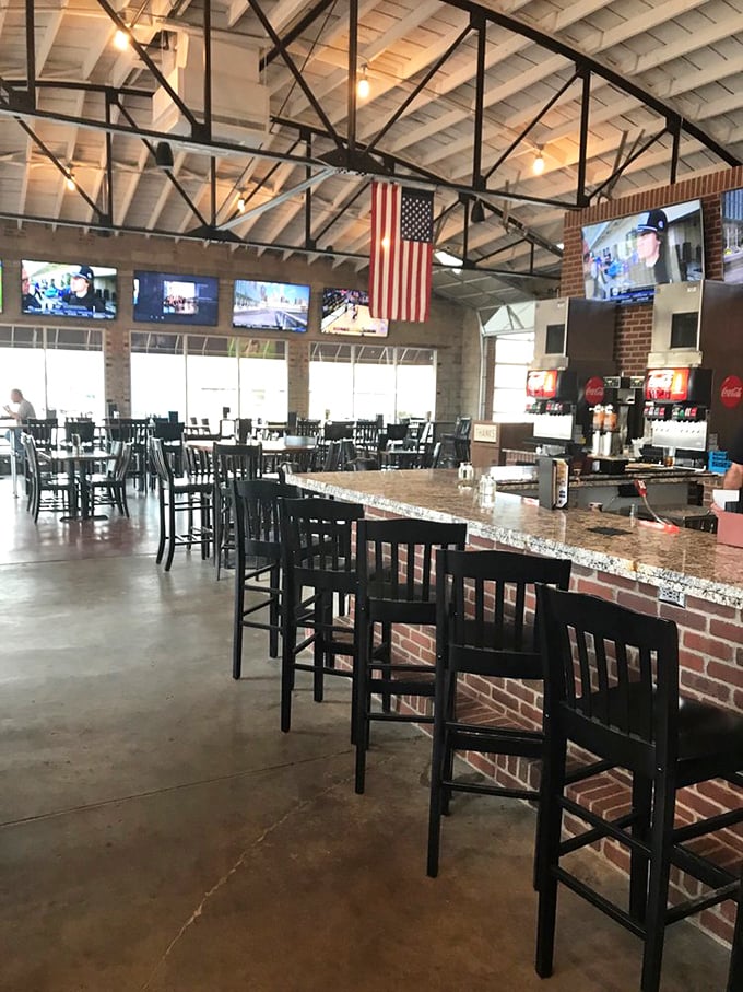 Inside B&C, the spacious dining room with high ceilings gives smoke particles plenty of room to dance before meeting your nostrils.