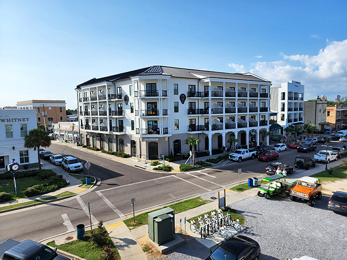The stately clock in Canton's square keeps perfect time for a town that seems delightfully frozen in it. 