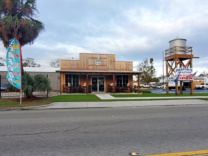 Part seafood market, part flavor factory. Desporte's rustic exterior hints at the seafood treasures waiting inside.