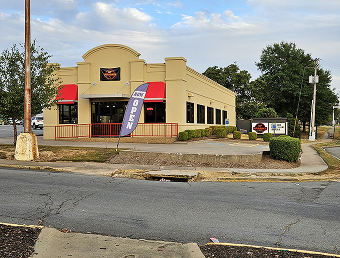 No fancy frills needed when the dogs are this good &ndash; FRANKS' understated exterior houses North Little Rock's tubular meat masterpieces.